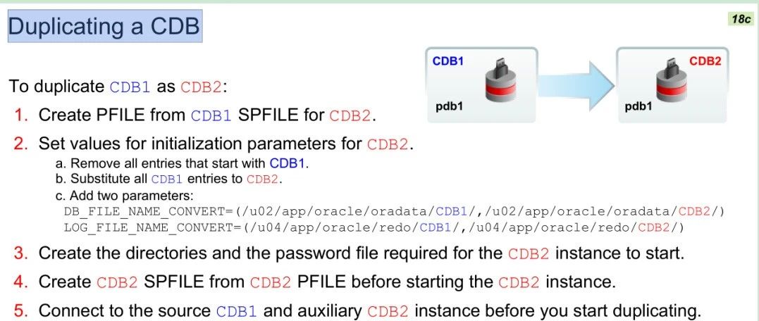 【DB宝27】在Oracle 19c中创建容器数据库（4）--Duplicating a CDB（从18c开始）_小麦苗DBA宝典-商业新知