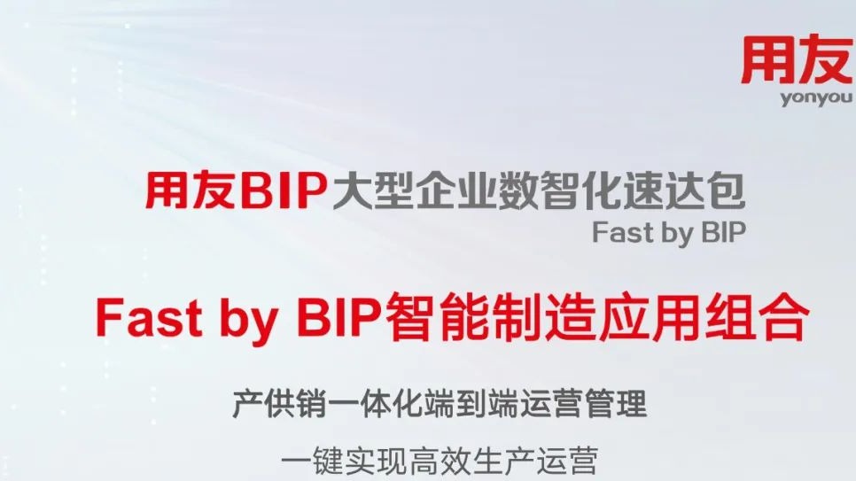 一张图读懂：Fast by BIP智能制造应用组合！_用友BIP-商业新知