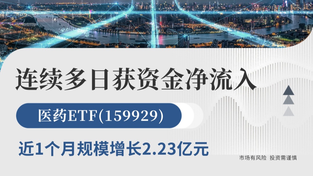 医药ETF(159929)近1个月规模增长2.23亿_有连云-商业新知
